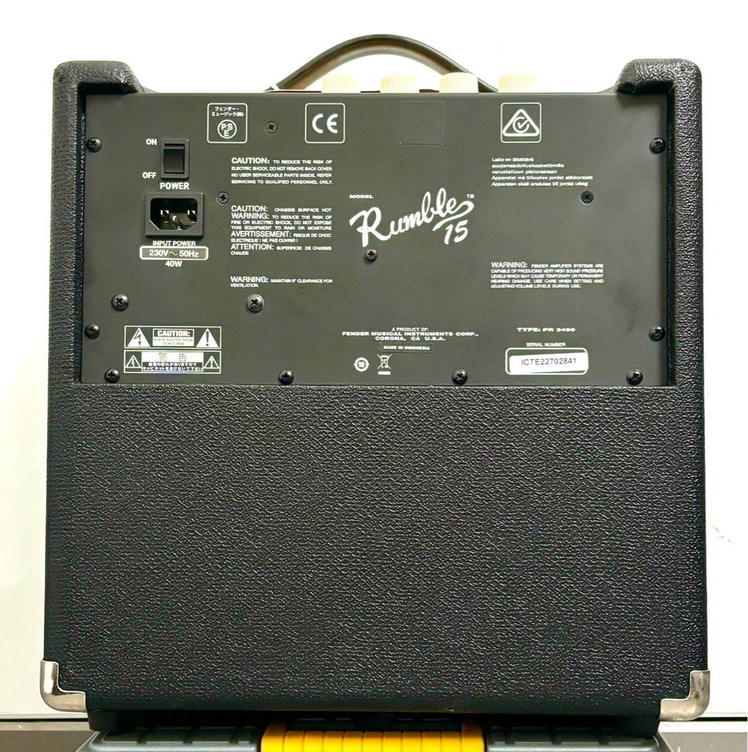 Fender Rumble 15 V3 Bass Amp, Hobbies & Toys, Music & Media, Musical ...