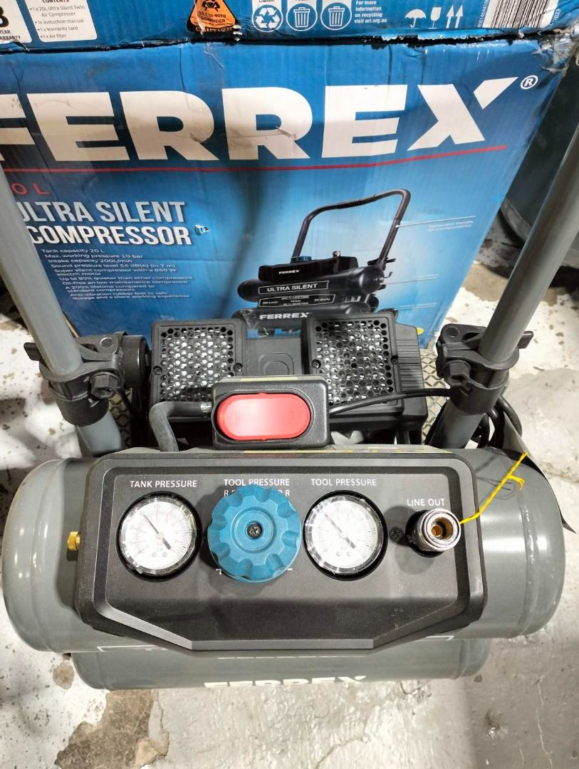 FERREX 20L Ultra Silent Compressor (HC20SI-TWIN) surplus from australia ...
