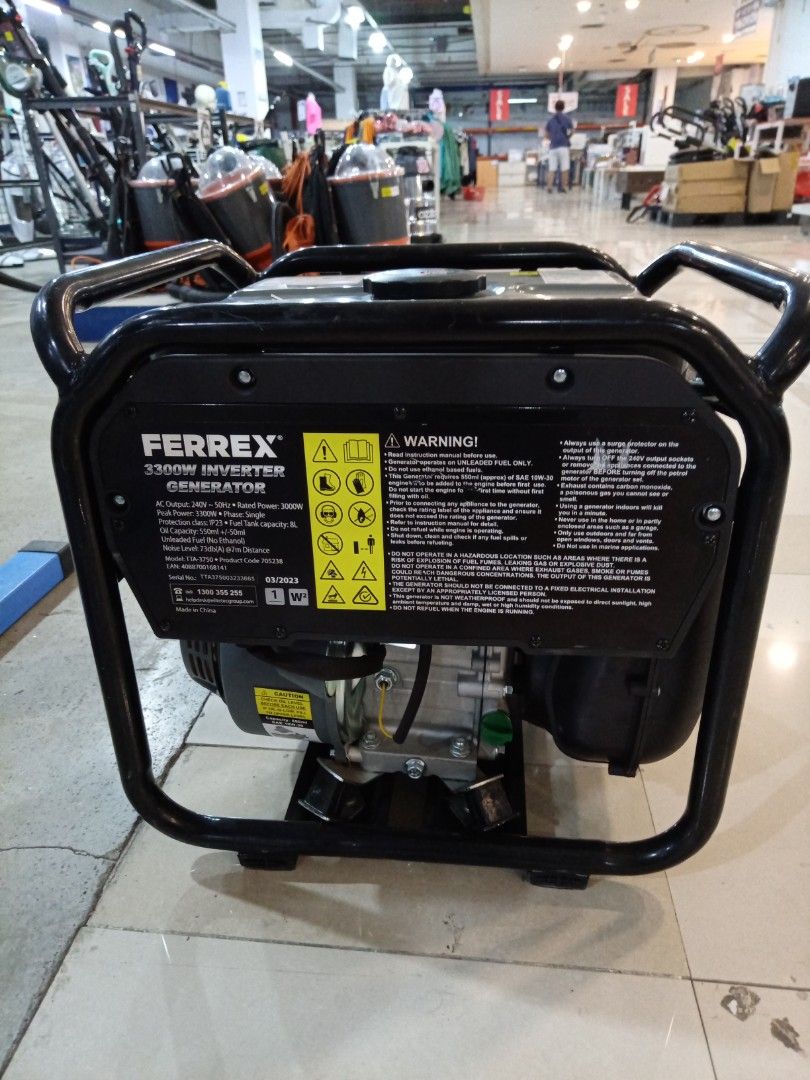 Ferrex generator 3,300 watts, Commercial & Industrial, Industrial ...