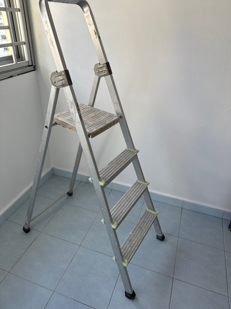 Foldable ladder, Furniture & Home Living, Home Improvement ...