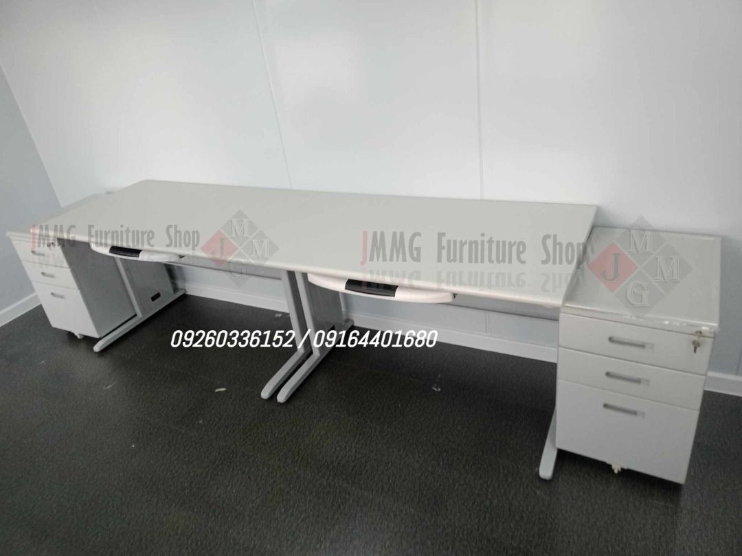 freestanding table with mobile pedestal cabinet / jmmg / office ...