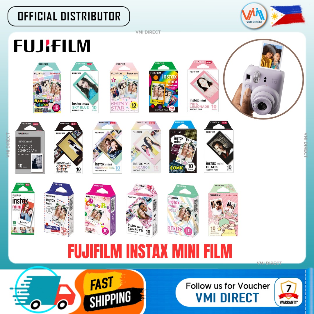 FUJIFILM INSTAX MINI FILM 11, 12 LIPLAY EVO INSTANT 10 sheets & 20 ...
