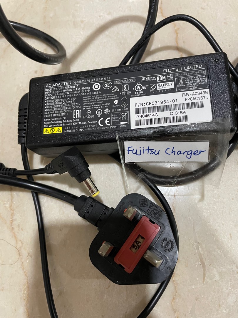 Fujitsu charger, Computers & Tech, Parts & Accessories, Chargers on ...