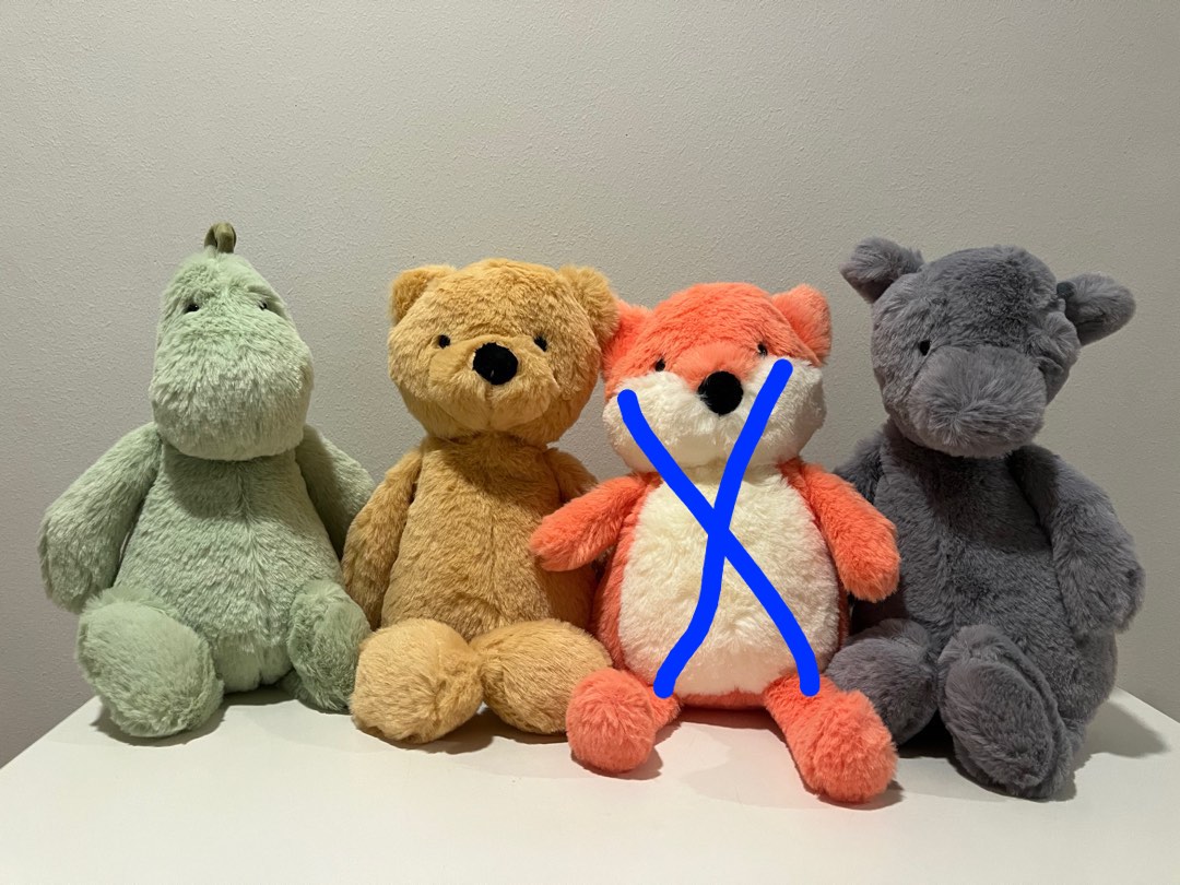 Fun Claw Teddy Bear Dino Dragon Fox plushy soft toy., Hobbies & Toys ...