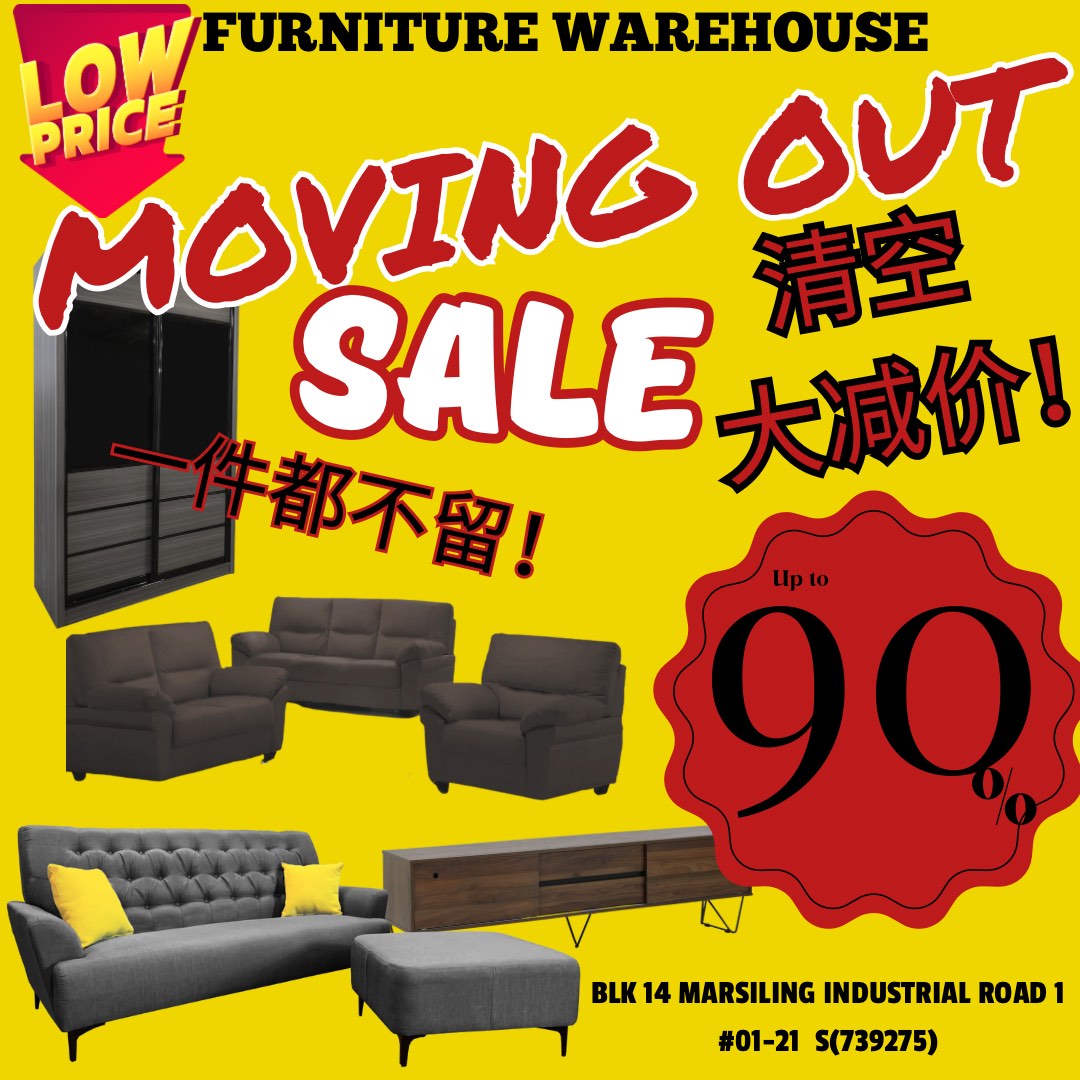 Furniture clearance Moving Out Sales (Sofa Mattress Dining Set Wardrobe ...