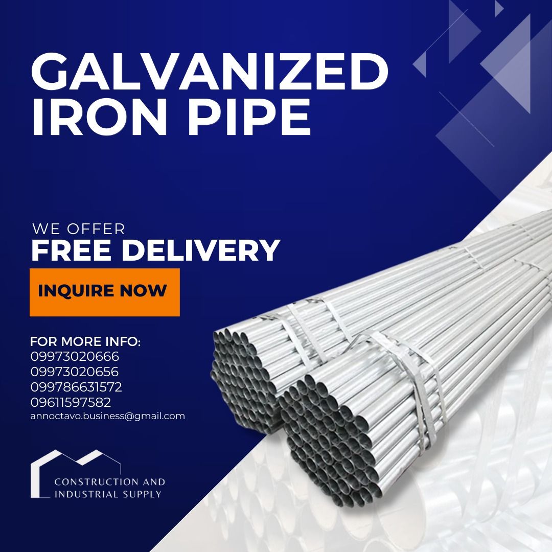 GI Pipes | Galvanized Iron | Piping | Construction | Plumbing | Water ...