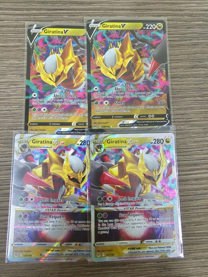 Giratina v/vstar, Hobbies & Toys, Toys & Games on Carousell