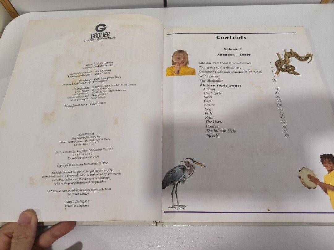The Grolier children Dictionary, Hobbies & Toys, Books & Magazines ...