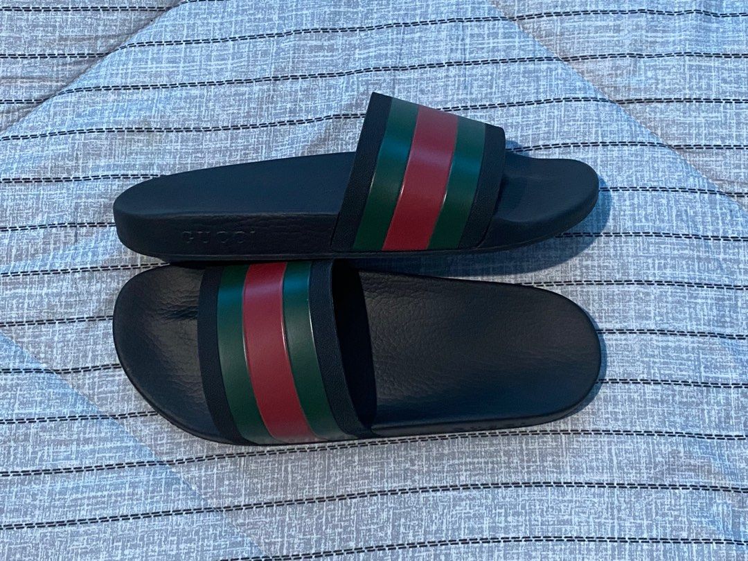 Gucci Slides, Men's Fashion, Footwear, Flipflops and Slides on Carousell