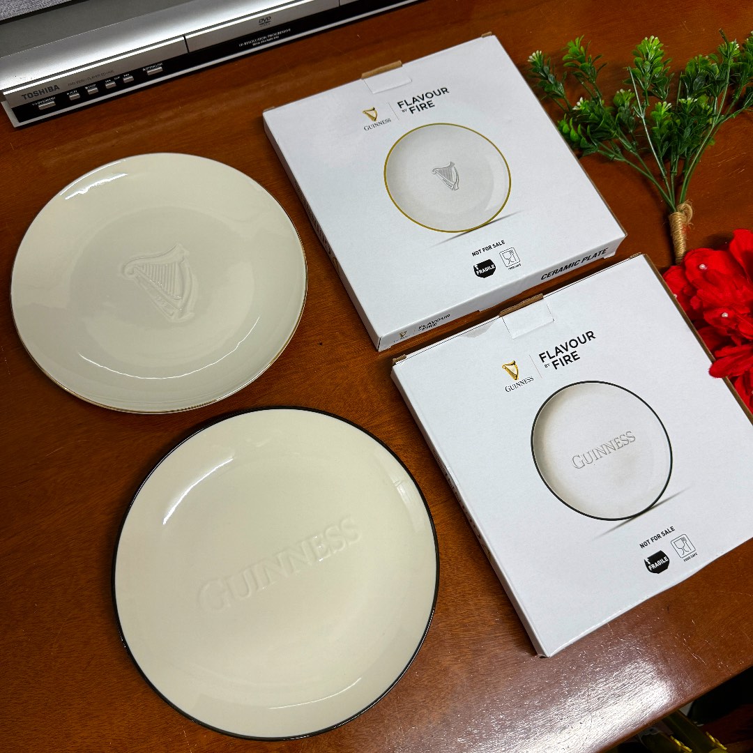 GUINNESS flavour fire ceramic plate_ Dinnerware_ cream plate, Furniture ...