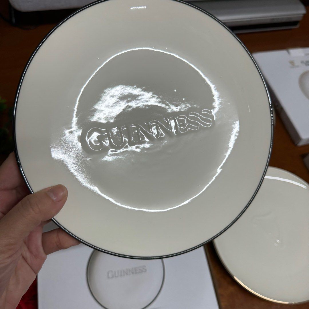 GUINNESS flavour fire ceramic plate_ Dinnerware_ cream plate, Furniture ...