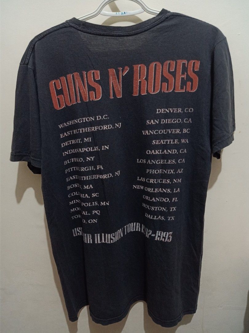 Guns n Roses tour shirt, Men's Fashion, Tops & Sets, Tshirts & Polo ...
