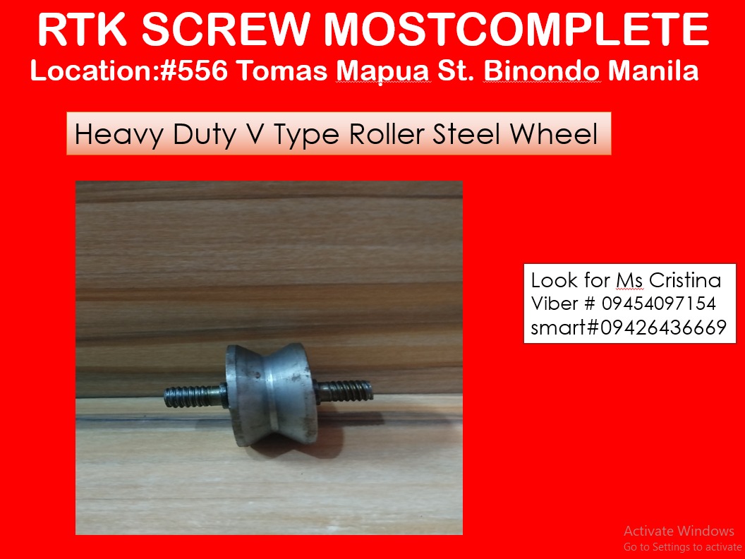 Heavy Duty V Type Roller Steel Wheel, Commercial & Industrial ...