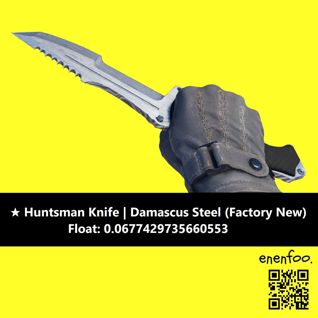 HUNTSMAN KNIFE DAMASCUS STEEL FN FACTORY NEW CS2 SKINS KNIVES ITEMS ...