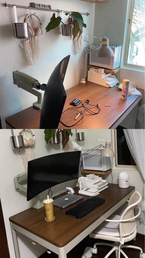 Ikea Idasen Table, Furniture & Home Living, Office Furniture & Fixtures ...