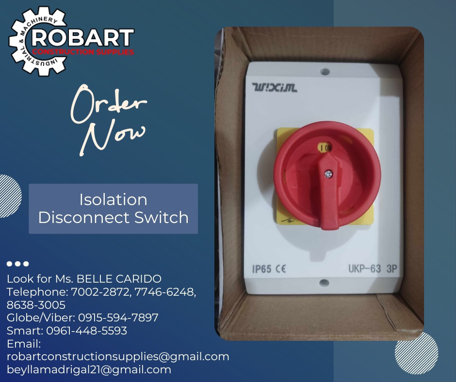 Isolation Disconnect Switch, Commercial & Industrial, Construction ...