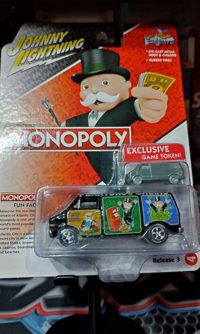 Johnny lightning monopoly van, Hobbies & Toys, Toys & Games on Carousell