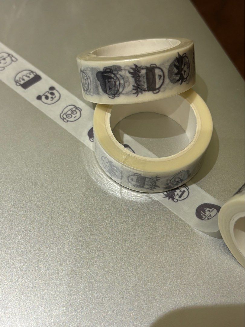 jujutsu kaisen jjk characters handmade washi tape (10m), Hobbies & Toys ...