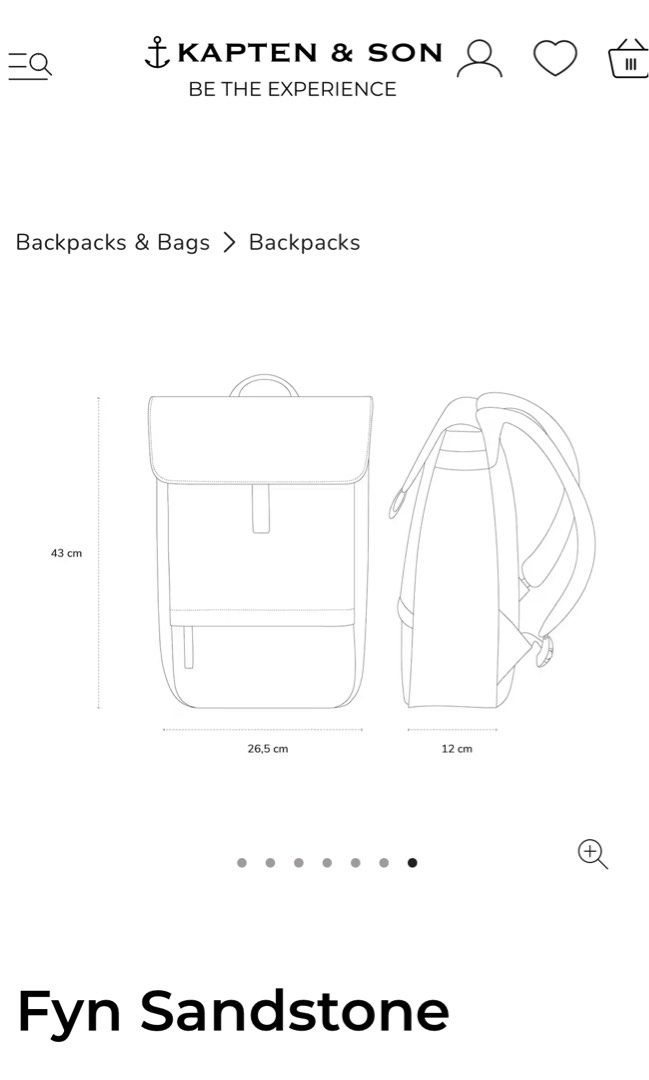 Kapten and Son Fyn Backpack, Women's Fashion, Bags & Wallets, Backpacks ...