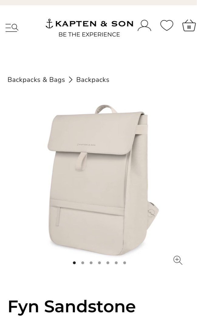 Kapten and Son Fyn Backpack, Women's Fashion, Bags & Wallets, Backpacks ...