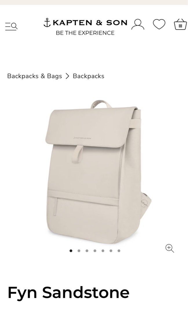 Kapten and Son Fyn Backpack, Women's Fashion, Bags & Wallets, Backpacks ...