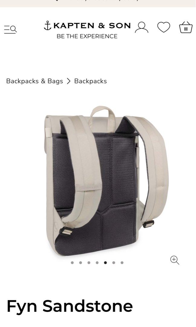 Kapten and Son Fyn Backpack, Women's Fashion, Bags & Wallets, Backpacks ...