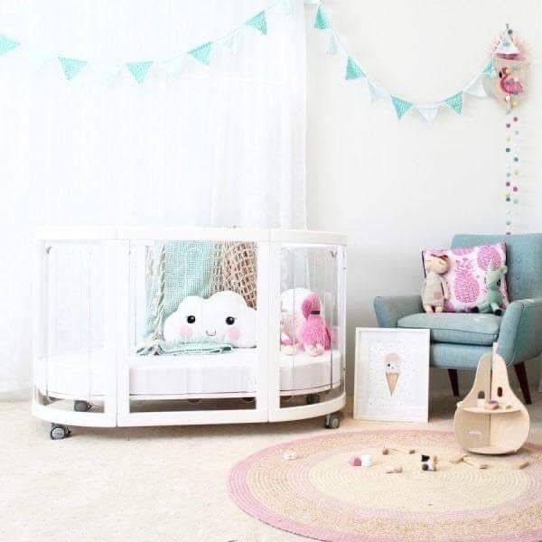 Kaylula Sova Clear Cot 5-in-1 baby cot, Babies & Kids, Baby Nursery ...
