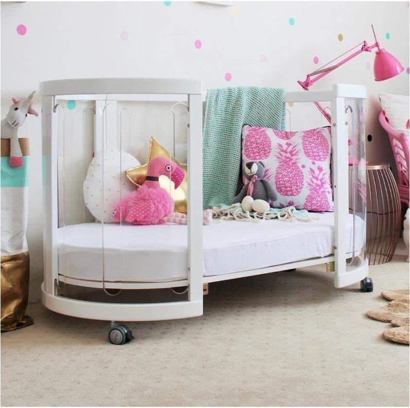 Kaylula Sova Clear Cot 5-in-1 baby cot, Babies & Kids, Baby Nursery ...
