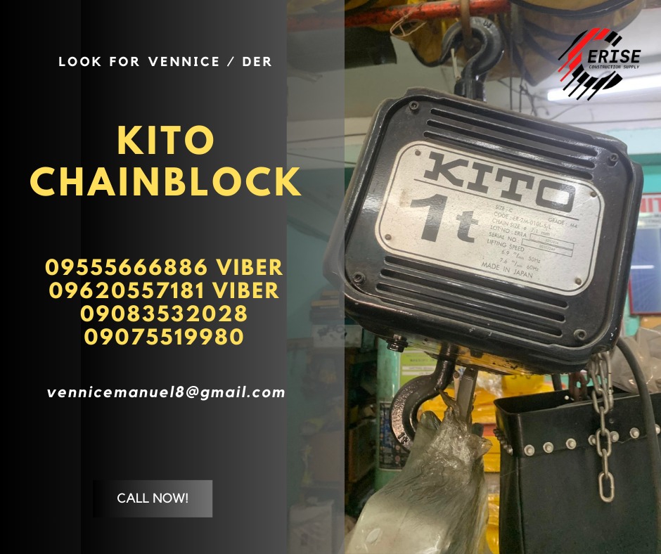 KITO chainblock, Commercial & Industrial, Construction Tools ...
