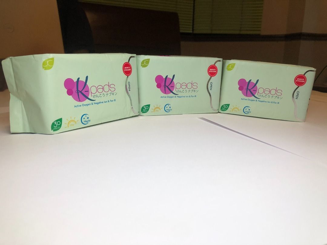 K-pad liner Active Oxygen & Ion Far-IR, Beauty & Personal Care, Sanitary Hygiene on Carousell