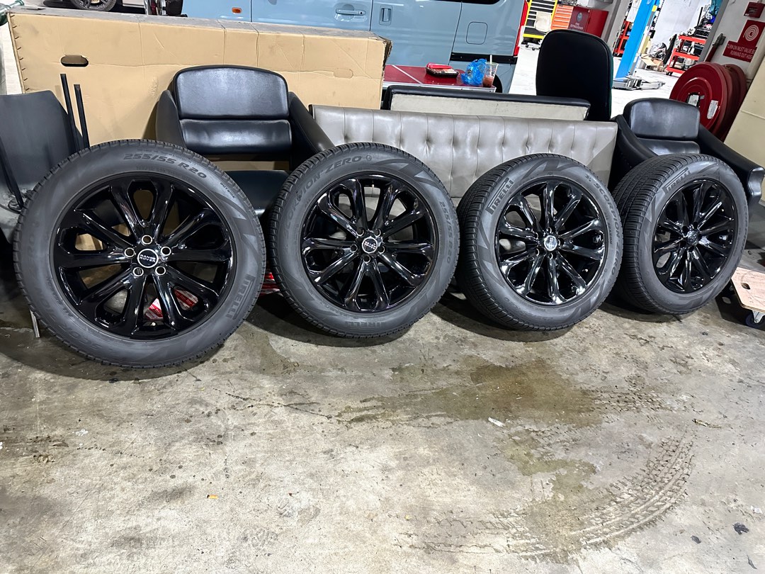 Land rover original 20inch rim& tyre PCD 5X120, Car Accessories, Tyres ...