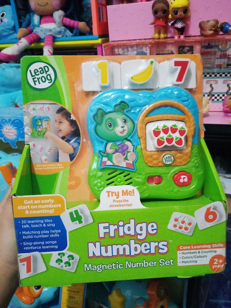 Leap frog fridge numbers toy, Babies & Kids, Infant Playtime on Carousell
