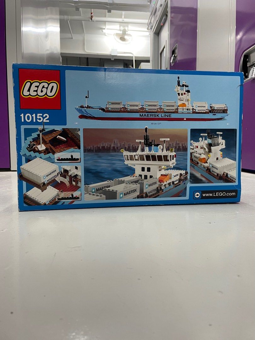 LEGO 10152 Maersk Line 貨櫃船, 興趣及遊戲, 玩具 & 遊戲類 - Carousell