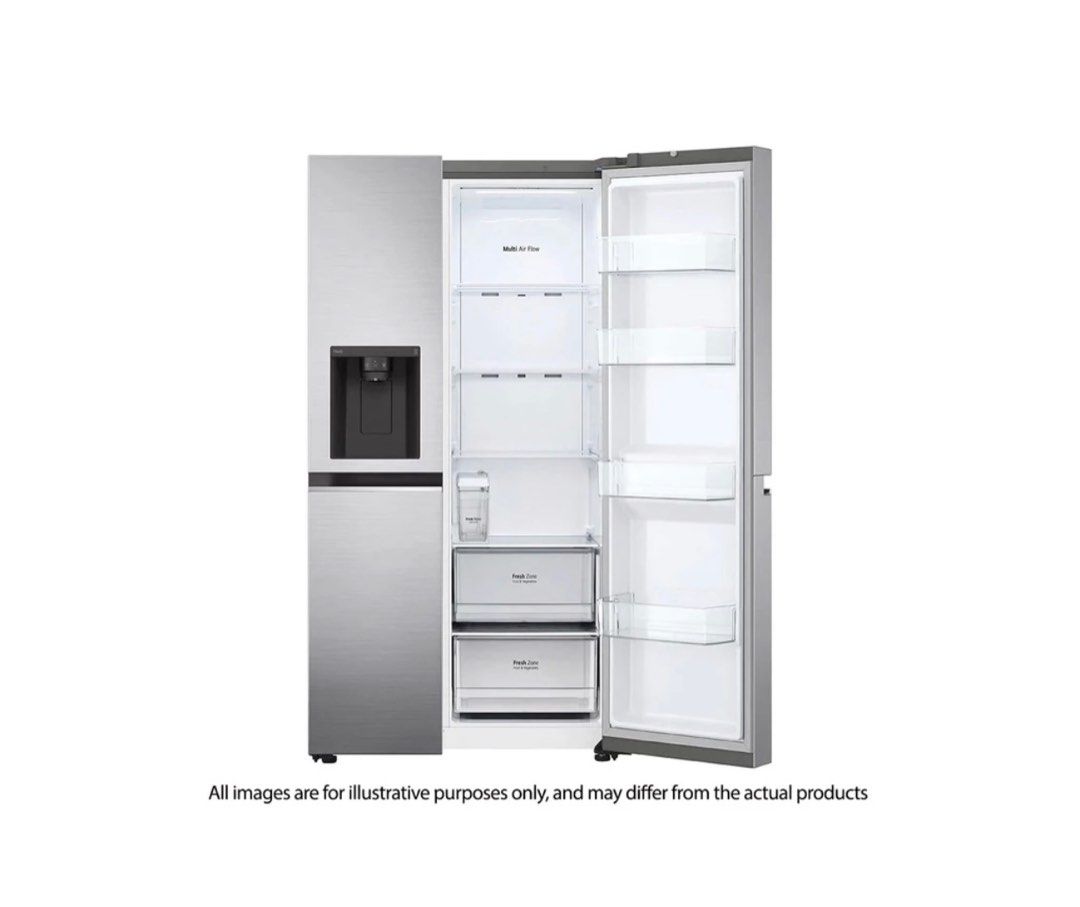 LG Side By Side Fridge (Net 617 L) GS - L6172PZ, TV & Home Appliances ...