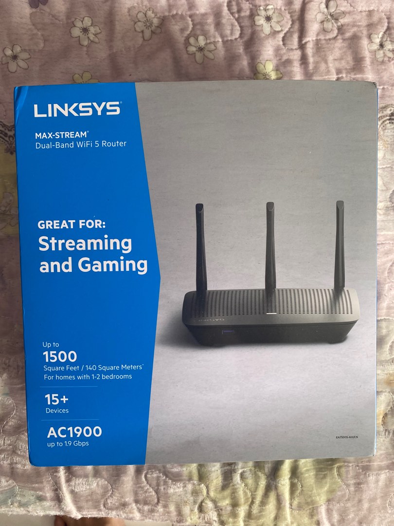 Linksys MAX STREAM Dual Band AC1900 WiFi 5 Router Computers Tech Parts Accessories