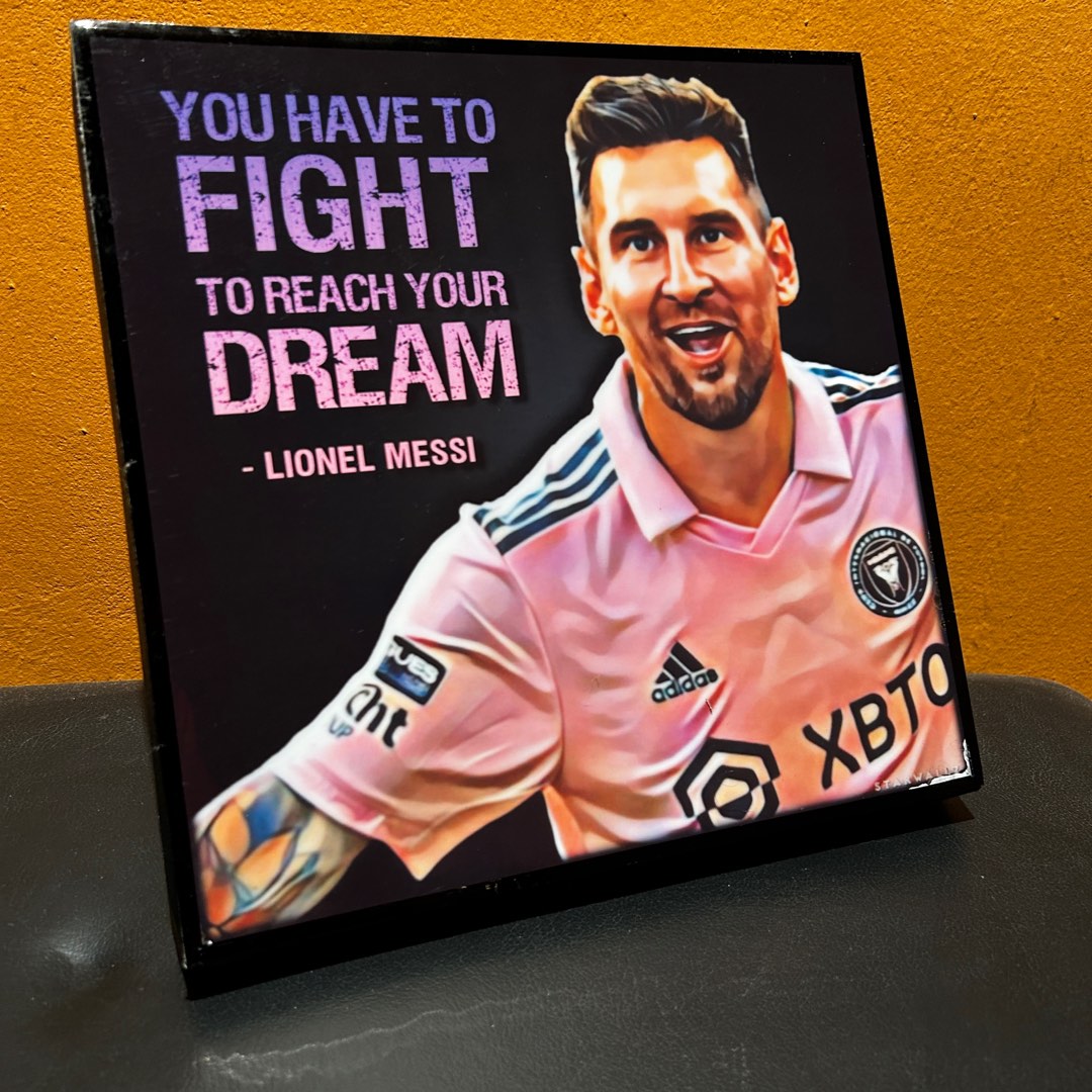 Lionel Messi Inter Miami : Motivational Pop Art Poster Frame, Furniture ...