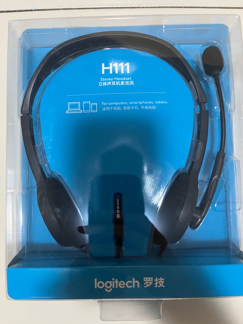 Logitech H111 Stereo Headset, Audio, Headphones & Headsets on Carousell