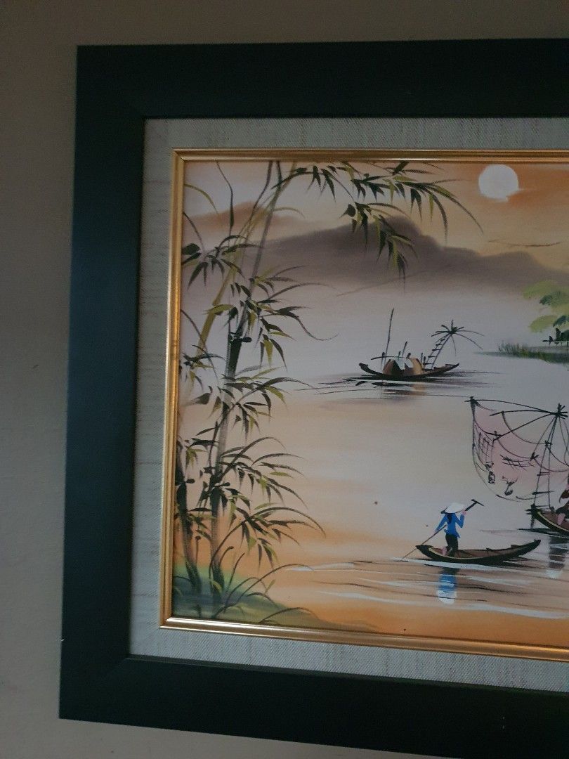 Lukisan Pemandangan Painting Artwork Art Work Paint Gambar Picture ...