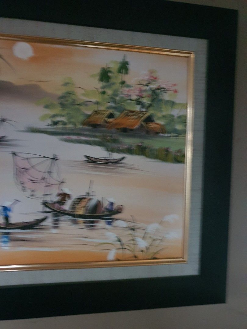 Lukisan Pemandangan Painting Artwork Art Work Paint Gambar Picture ...