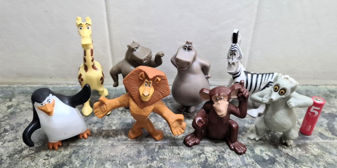 MADAGASCAR 2 COMPLETE LOT - 2008 McDonald's DreamWorks Happy Meal Toy ...