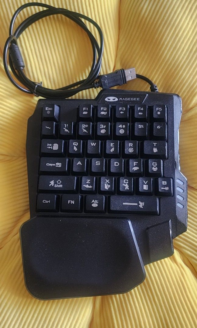 MageGee One Handed Mechanical Keyboard Mouse 25 Keys Portable Mini ...