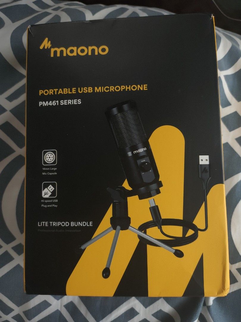 Maono PM 461TR USB Condenser Microphone, Audio, Microphones on Carousell