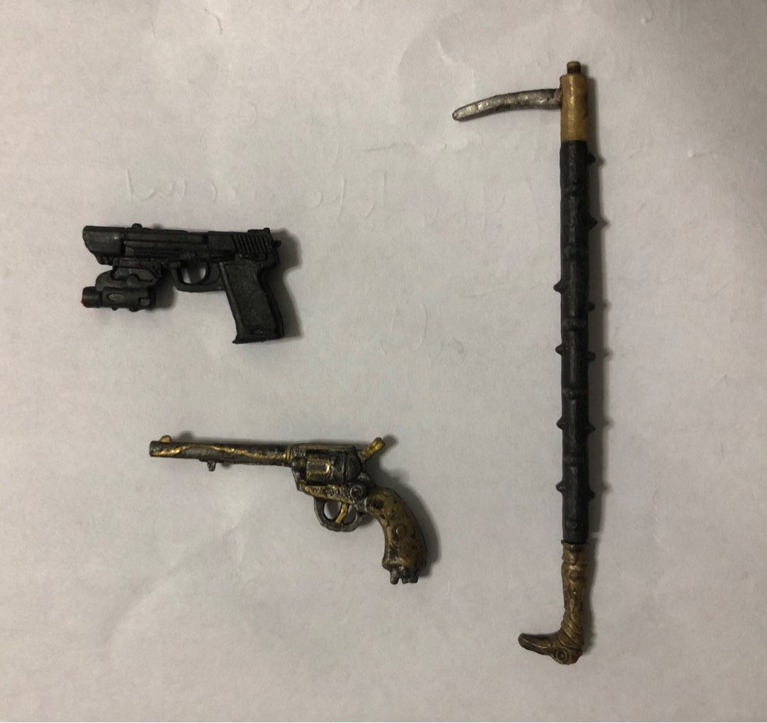 marvel legends weapons guns samurai pistol gloc 45 caliber gun katana ...