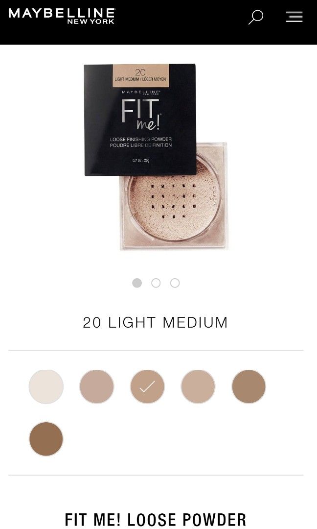 Maybelline Fit Me! Loose Powder (Light Medium/20) | Brand new | Never ...