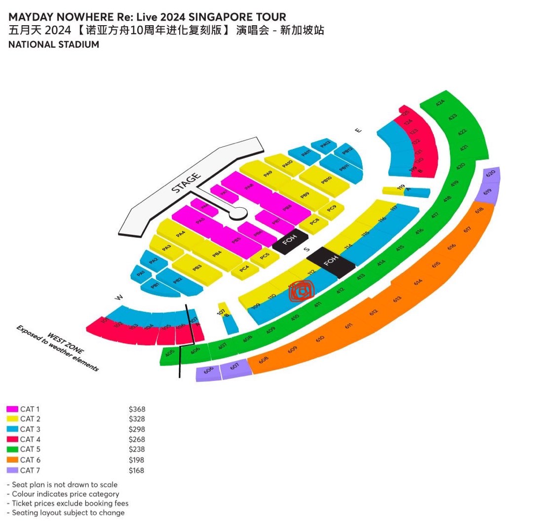 Mayday 2024 Concert CAT 3 14 Jan Tickets, Tickets & Vouchers, Event ...