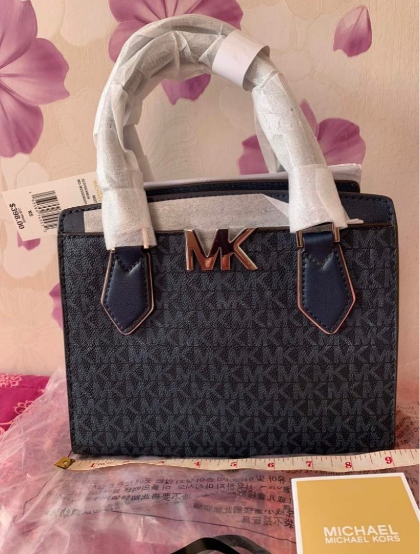 Michael Kors Mott Admiral Blue, Women's Fashion, Bags & Wallets, Cross ...