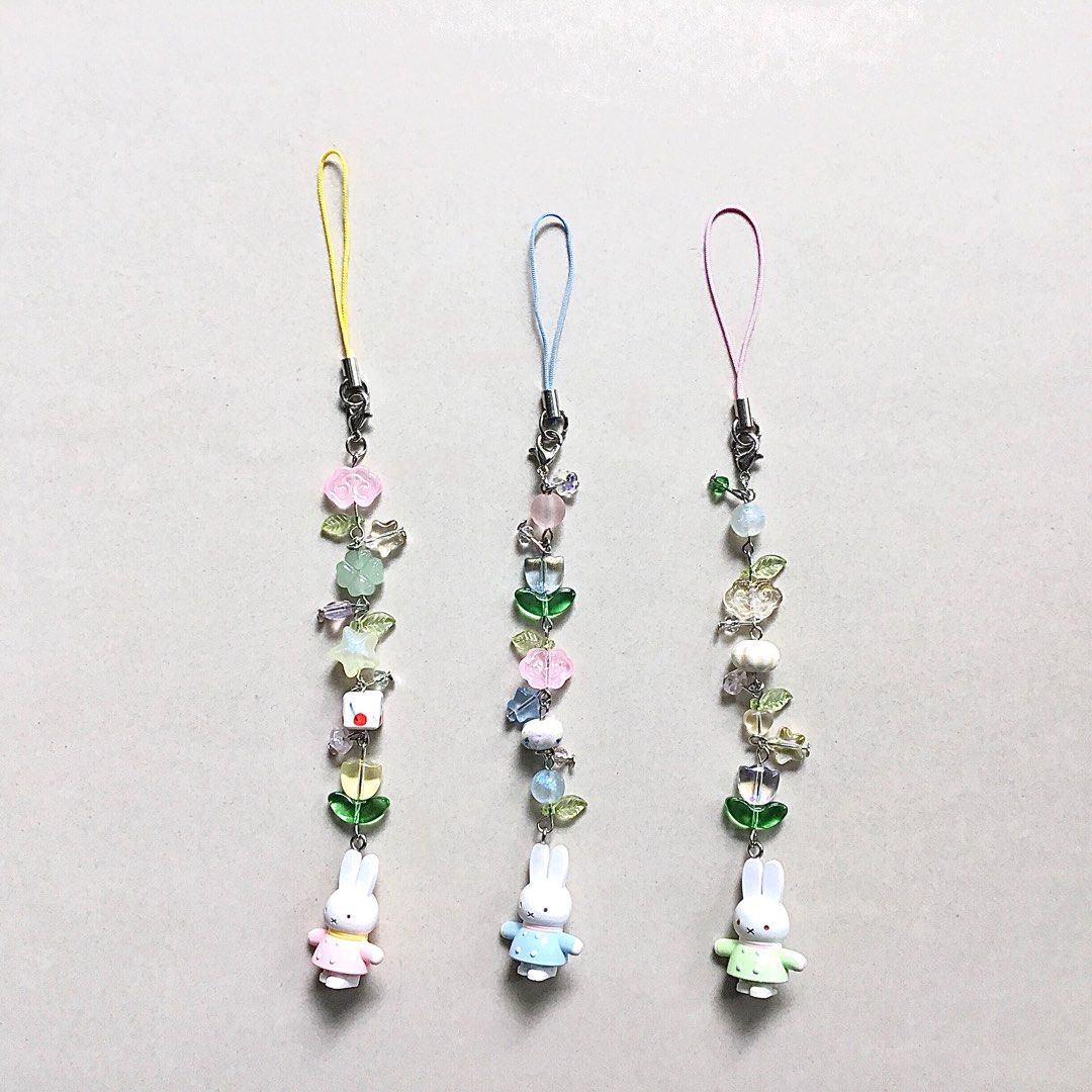 Miffy Keychain Cute Phone Charm, Women's Fashion, Jewelry & Organisers ...