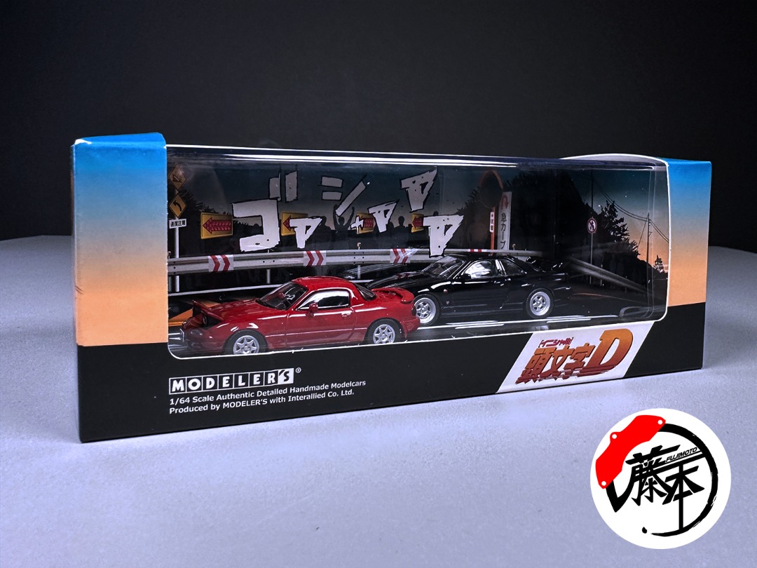 MODELERS 1/64 INITIAL D SUETUGU TOORU ROASTER (NA6CE) & ATSURO GTR ...