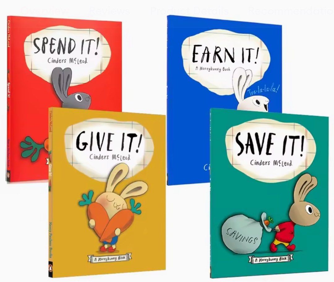 Moneybunny- Full set 4 volume hardcover books, Hobbies & Toys, Books ...