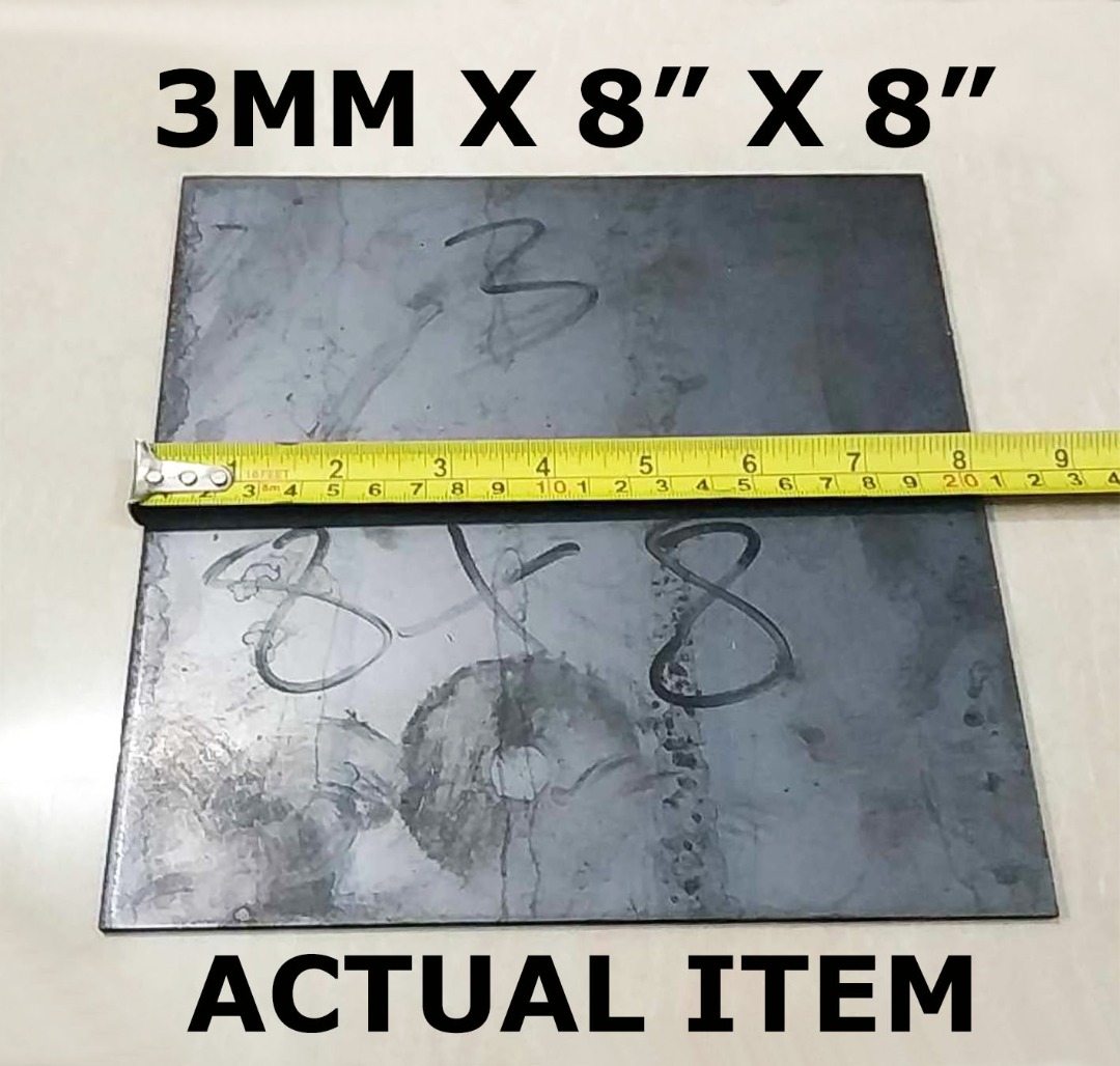 MS BASE PLATE 3MM X 8" X 8" MILD STEEL ...